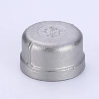 China Standard 2 Inch Female Connection Stainless Steel Round Cap for Pipe End Fitting for sale
