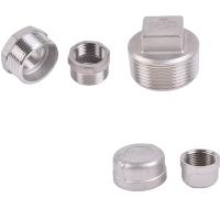 China Standard 2 Inch Female Connection Stainless Steel Round Cap for Pipe End Fitting for sale
