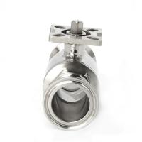 China Ss 304 316 Stainless Steel Valved High Platform Tri-Clamp Ball Valve for Pipe Lines Connect for sale