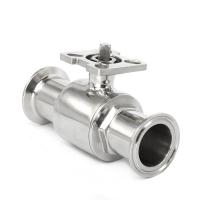 China Ss 304 316 Stainless Steel Valved High Platform Tri-Clamp Ball Valve for Pipe Lines Connect for sale