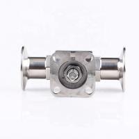 China Ss 304 316 Stainless Steel Valved High Platform Tri-Clamp Ball Valve for Pipe Lines Connect for sale