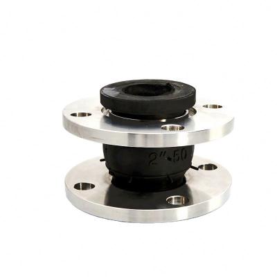 China Stainless Steel Flange Connection Flexible Rubber Expansion Joint with SILVER Coating for sale