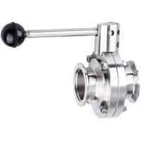 China WZ Ss 304 316 Stainless Steel Valved Vacuum Tri-clamp Butterfly Valve for Pipe Lines for sale