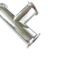 China Hexagon Clamp Tee 3 Way Stainless Steel 304 with 3 Silicone Gaskets Fits 1.5