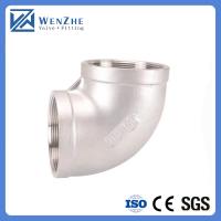 China Stainless Steel 201 304 Pipe Fitting 90 Degrees Elbow with Equal Female Connection for sale