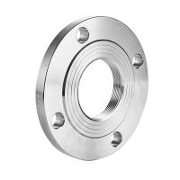 China PN6 Stainless Steel 304 316 Seamless Ring Rolled Flange DIN 3A for Chemical Industry for sale