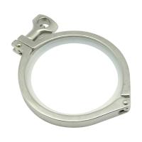 China 304 Stainless Steel Single Pin Heavy Duty Tri Clamp with Female Thread from Wenzhe for sale