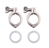 China 304 Stainless Steel Single Pin Heavy Duty Tri Clamp with Female Thread from Wenzhe for sale