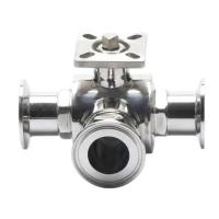 China OEM Support SS304 1/4''-4.0'' Homebrew Tri-Clamp Ball Valve Stainless Steel Sanitary Valve for sale