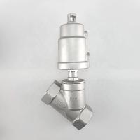 China Stainless Steel Pneumatic Angle Seat Valve with Customized Design and Hexagon Head for sale