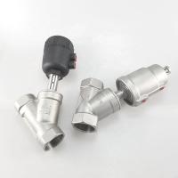 China Stainless Steel Pneumatic Angle Seat Valve with Customized Design and Hexagon Head for sale