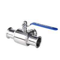 China Forged Sanitary SS304/SS316L L/T Type Tri Clamp Stainless Steel 3 Way Ball Valve 3A DIN for sale