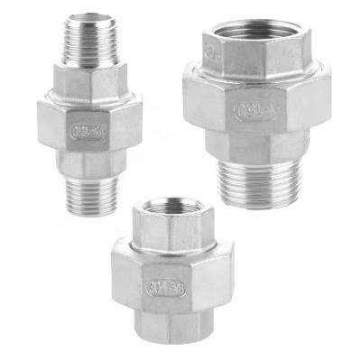 China Female Connection Stainless Steel 304 Cast Pipe Fitting Union 3/4