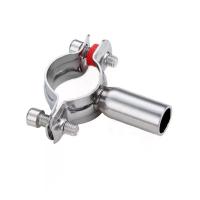 China WZ Sanitary SS 304 316 Single Pin Clamp Tri Clamp Fittings Pipe Hanger Pipe Holder 1/8