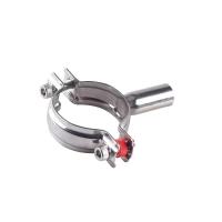 China WZ Sanitary SS 304 316 Single Pin Clamp Tri Clamp Fittings Pipe Hanger Pipe Holder 1/8
