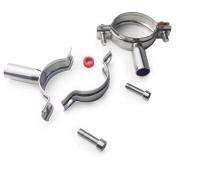 China WZ Sanitary SS 304 316 Single Pin Clamp Tri Clamp Fittings Pipe Hanger Pipe Holder 1/8