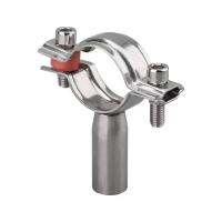 China WZ Sanitary SS 304 316 Single Pin Clamp Tri Clamp Fittings Pipe Hanger Pipe Holder 1/8