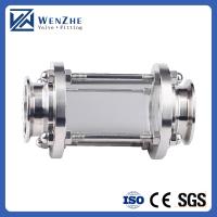 China Food Grade Stainless Steel 304 316L Sanitary Tri Clamp Sight Glass Pipe Fitting Tubular Sight Glass for sale