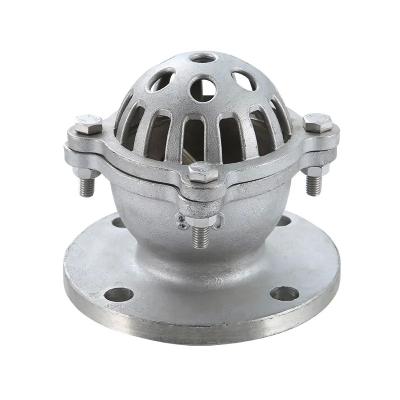 China Silver Stainless Steel 304 316 Flanged Foot Valve with Screwed End and Butterfly Design for sale