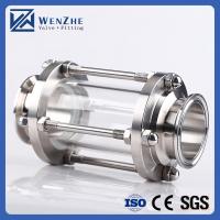 China Food Grade Stainless Steel 304 316L Sanitary Tri Clamp Sight Glass Pipe Fitting Tubular Sight Glass for sale