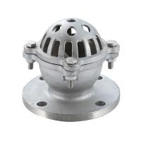China Silver Stainless Steel 304 316 Flanged Foot Valve with Screwed End and Butterfly Design for sale