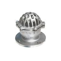 China Silver Stainless Steel 304 316 Flanged Foot Valve with Screwed End and Butterfly Design for sale