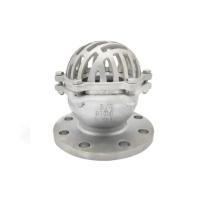 China Silver Stainless Steel 304 316 Flanged Foot Valve with Screwed End and Butterfly Design for sale
