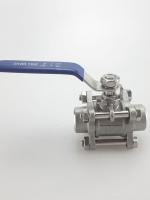 China Male Connection Stainless Steel 304 316 Weld 3 Piece Ball Valve for Joining Pipe Lines for sale