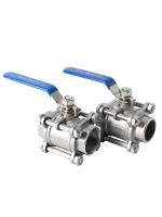 China Male Connection Stainless Steel 304 316 Weld 3 Piece Ball Valve for Joining Pipe Lines for sale