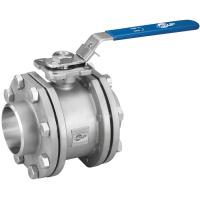 China Customized Support ODM 2-Piece Stainless Steel Ball Valve for Flanged ANSI Class 150 for sale