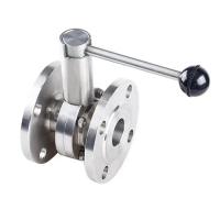 China Stainless Steel Sanitary 304 316 DN150 Butterfly Valve 3A DIN for sale