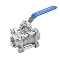 China Stainless Steel 304/316 3 Piece Type Screw Thread Ball Valve NPT BSPT G for Heavy-Duty for sale