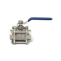 China Stainless Steel 304/316 3 Piece Type Screw Thread Ball Valve NPT BSPT G for Heavy-Duty for sale