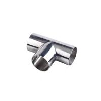 China SS304 CF8 Stainless Steel Welded Polishing Sanitary Pipe Fitting 3 Way Tees ISO DIN for sale