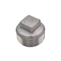 China Customized Support 304 Stainless Steel Square Head Cored Plug Class 150 2'' NPT Male for sale