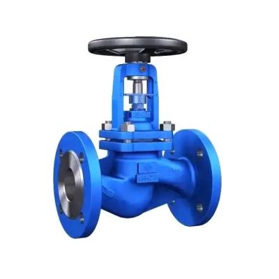 China Hexagon Head Code Ductile Iron Cast Steel Bellows Seal Flanged Globe Valves for sale