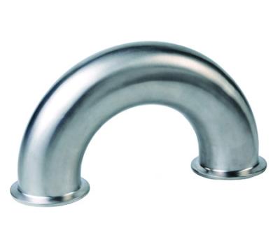 China Mirror Surface 180 Degree Pipe Elbow for Beer Production in Sanitary Stainless Steel for sale