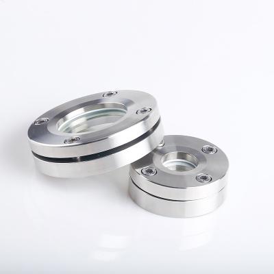 China Sanitary Stainless Steel 304 316L Flanged Tube Fitting Sight Glass for Tank and Vessel for sale
