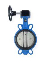 China Stainless steel 316 WZ Worm wheel wafer butterfly valve with equal size and performance for sale