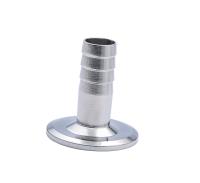 China Sanitary 304 316L Stainless Steel Tri Clamp Hose Ferrule Fitting with Round Head Code for sale