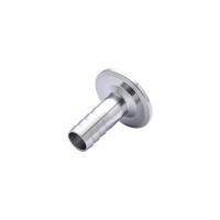 China Sanitary 304 316L Stainless Steel Tri Clamp Hose Ferrule Fitting with Round Head Code for sale