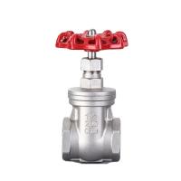 China 201 304 316 Stainless Steel Hard Sealed Gate Valve for Internal Threaded Water Pipe for sale