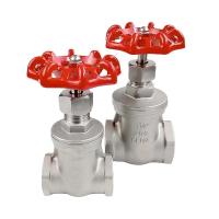 China 201 304 316 Stainless Steel Hard Sealed Gate Valve for Internal Threaded Water Pipe for sale