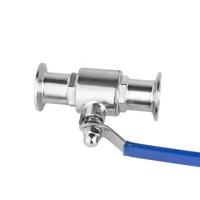China Steel Sanitary Valve Quick Card Ball Valve for DIN 3A Stainless Steel 304 316 for sale