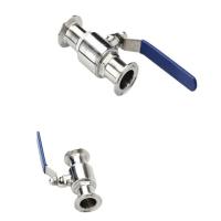 China Steel Sanitary Valve Quick Card Ball Valve for DIN 3A Stainless Steel 304 316 for sale