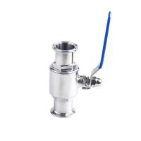 China Steel Sanitary Valve Quick Card Ball Valve for DIN 3A Stainless Steel 304 316 for sale