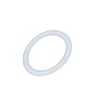 China Food Grade White Tri Clamp Pipe Sanitary Silicone PTFE Gasket with EPDM Rubber Ferrule for sale