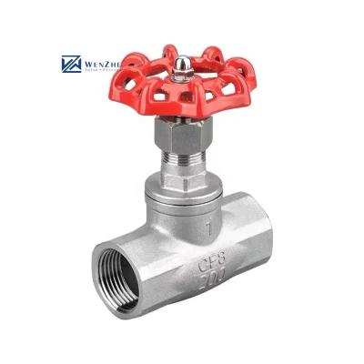China 304 316 Stainless Steel Silver Electric Actuated Handwheel Manual Gate Valves for NPT BSPT for sale