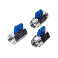 China Equal Flow Standard Mini Type Ball Valve in 304 316 Sanitary Stainless Steel Material for sale