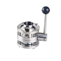 China Forged SS304 316 316L Lock Handle Full Port 3-Piece Butt Welded Valve 3A DIN SMS for sale